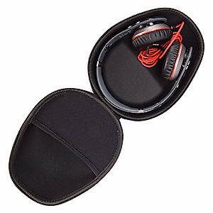 Tosnail 2 Pack Full-Sized Hard Headphone Case - Great Protection for Audio Technica, Beats, Sony and More - Black