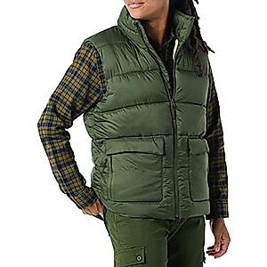 Amazon Essentials Men's Water-Resistant Sherpa-Lined Puffer Vest, Olive, X-Large