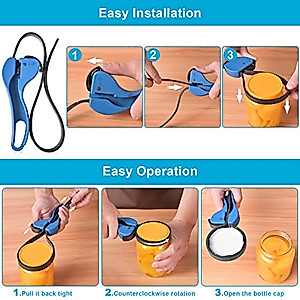 MSEONA Jar Opener with original safety design, jar opener for Weak Hands,Jar Lid Opener Tool,Jar openers for Seniors with Arthritis