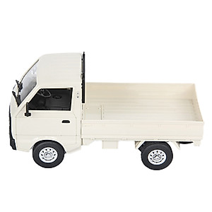 FMT, WPL D12 Kei Truck RC Car 1/10 2.4Ghz Remote Control Rock Crawler Off Road Truck with Brushed Motor, LED Headlights, Middle Engine Rear Drive RTR Toys Car for Adults Kids Boys Great