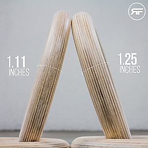 Rep Wood 14' Gymnastic Rings with Short Numbered Straps - Perfect for Cross-Training Workouts, Gymnastics and Conditioning - 1.11 inch FIG Specs