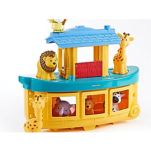 Fisher-Price Little People Noah's Ark playset with 9 figures for toddler and preschool pretend play ages 1 to 5 years