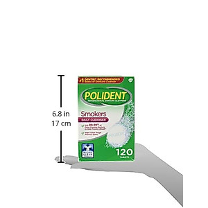 Polident Smokers Denture Cleanser 120 ea (Pack of 2)