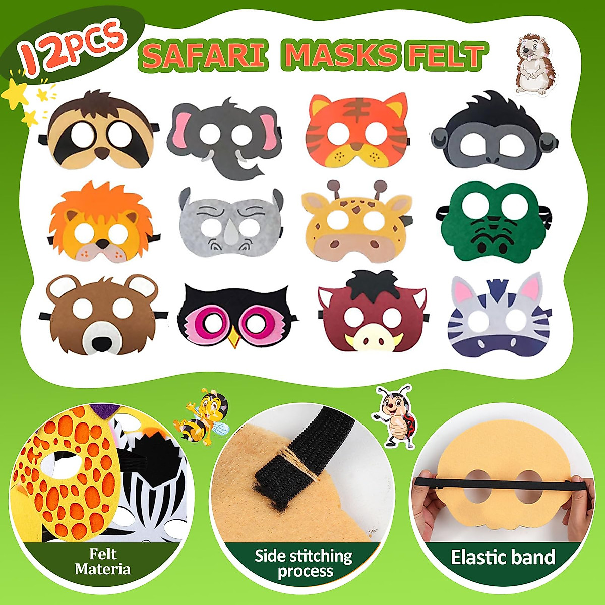 158 pcs Safari Party Favors for 12 kids ，Jungle Safari Birthday Party Supplies, Wild Animal Goodie Bags ,Safari Birthday Decorations Gift Bag Fillers Pinata Stuffers, Wild Animals Themed Party Toys