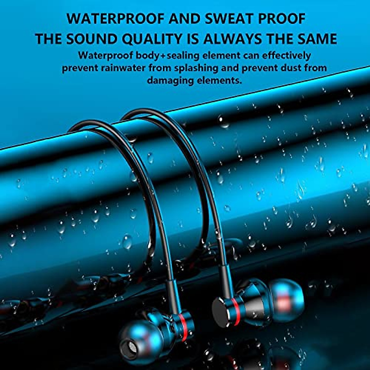 Neck Type Bluetooth 5.2 Headset - Noise Reduction Earbuds - High Capacity Intelligent Digital Display - Stereo Delay Free - Sports Bluetooth Headset