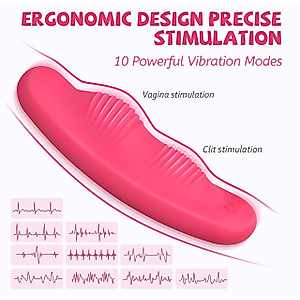 Remote Control Vibrator for Panties with Magnetic Clip, Sex Toys Butterfly Vibrators for Women with 10 Vibration Modes, Waterproof Wearable Rose Vibrator Dildo for Couples