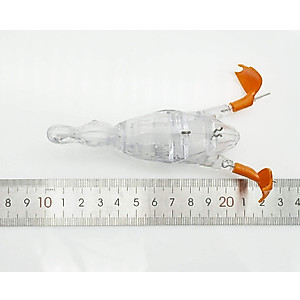 Duck Bait 5PCS Blank Unpainted top Water Fishing Lures Clear Hard Duck 1#