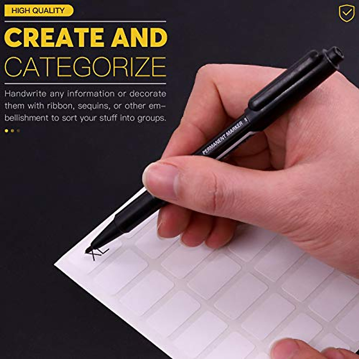 Mardatt 236Pcs Hanger Size Markers and Clothing Size Dividers for Clothes Rack Assortment Kit Including 200Pcs Hanger Size Markers 30Pcs Round Dividers 5Pcs Markers and Adhesive Labels