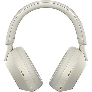 Sony WH-1000XM5 Wireless Industry Leading Noise Canceling Headphones with Auto Noise Canceling Optimizer, Crystal Clear Hands-Free Calling, and Alexa Voice Control, Silver (Renewed)