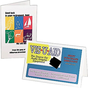 Avery Half-Fold Greeting Cards, Inkjet, 5.5 x 8.5, Matte White, Box of 30, Envelopes Included (8316)