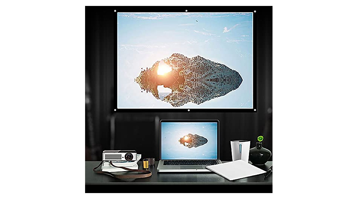 Portable 60-100 Inch Foldable Projection Screen for Home & Outdoors