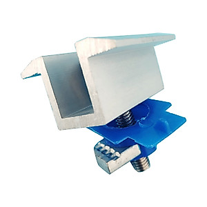 10 Pcs Adjustable Solar Panel Mounting Bracket Clamp Wide Photovoltaic Support Mid Clamps Bracket for Solar Panel System pv photovoltaic mounting Bracket