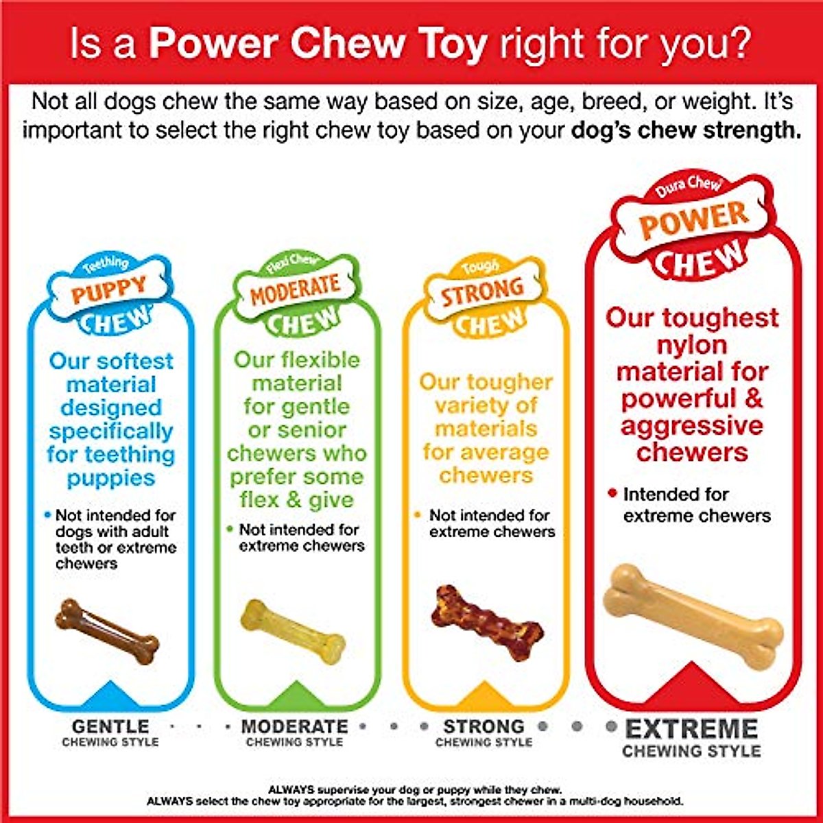 Nylabone Dura Chew Power Chew Textured Bone Flavor Medley Small/Regular (1 Count)