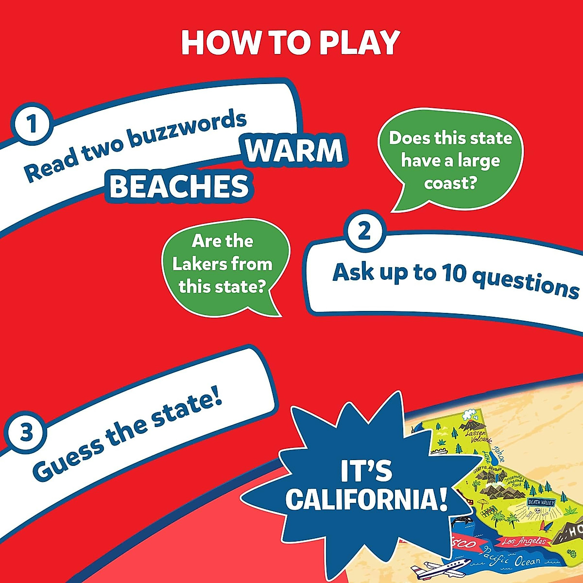 Skillmatics Card Game - Guess in 10 States of America, Educational Travel Toys for Boys, Girls, and Kids Who Love Board Games, Geography and History, Gifts for Ages 8, 9, 10 and Up