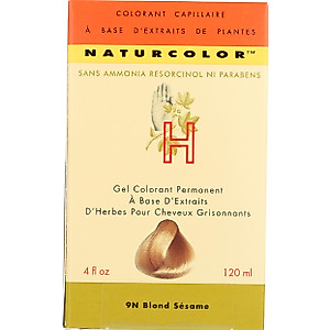 naturcolor Haircolor - Sesame Blonde Hair Dye, 4 Fl Oz (9N)