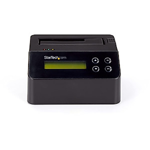 StarTech.com Single Bay Hard Drive Eraser, Standalone HDD/SSD Disk Wiper/Sanitizer, 4Kn, USB 3.0 to SATA III, 9 Erase Modes, LCD, RS232 Printer Port, Hardware Erasing Tool, TAA Compliant (SDOCK1EU3P2)