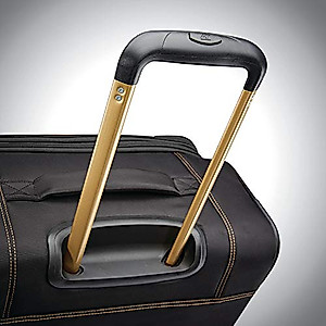 American Tourister Belle Voyage Softside Luggage with Spinner Wheels, Black, Checked-Large 28-Inch