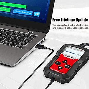 KONNWEI KW360 Full System OBD2 Diagnostic Scanner for Mercedes Benz Code Reader Automotive Check Engine Light EPB ABS SRS OBDII Scan Tool Oil Throttle Position Adaption Brake Pad Reset Tool