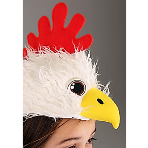 elope Chicken Soft Headband & Tail Costume Accessory Kit - Soft Sculpted Beak and Tail with Adjustable Elastic