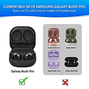 Foam Ear Tips for Samsung Galaxy Buds Pro, 3 Size Premium Memory Foam Tips Replacement for Samsung Galaxy Buds Pro Tips, Ultimate Comfort, No Silicone Eartips Pain,Reduce Noise. 3 Pairs (S/M/L, Black)