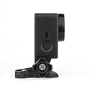 Frame Mount Housing Case for GoPro Hero 4 3 3+ Action Camera - Frame Housing Case with Basic Buckle, Long Thumb Bolt Screw, UV Protective Lens, Lens Cap, and Side Door Cover - Black