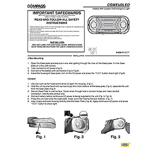Hubbell Industrial CSWEU2LED Emergency LED Light, White