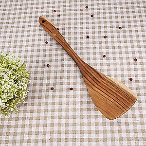 Spatula, Wooden Spatula Turner Fried Shovel Cooking Kitchen Utensils Shovel (31.5 * 7.5cm)