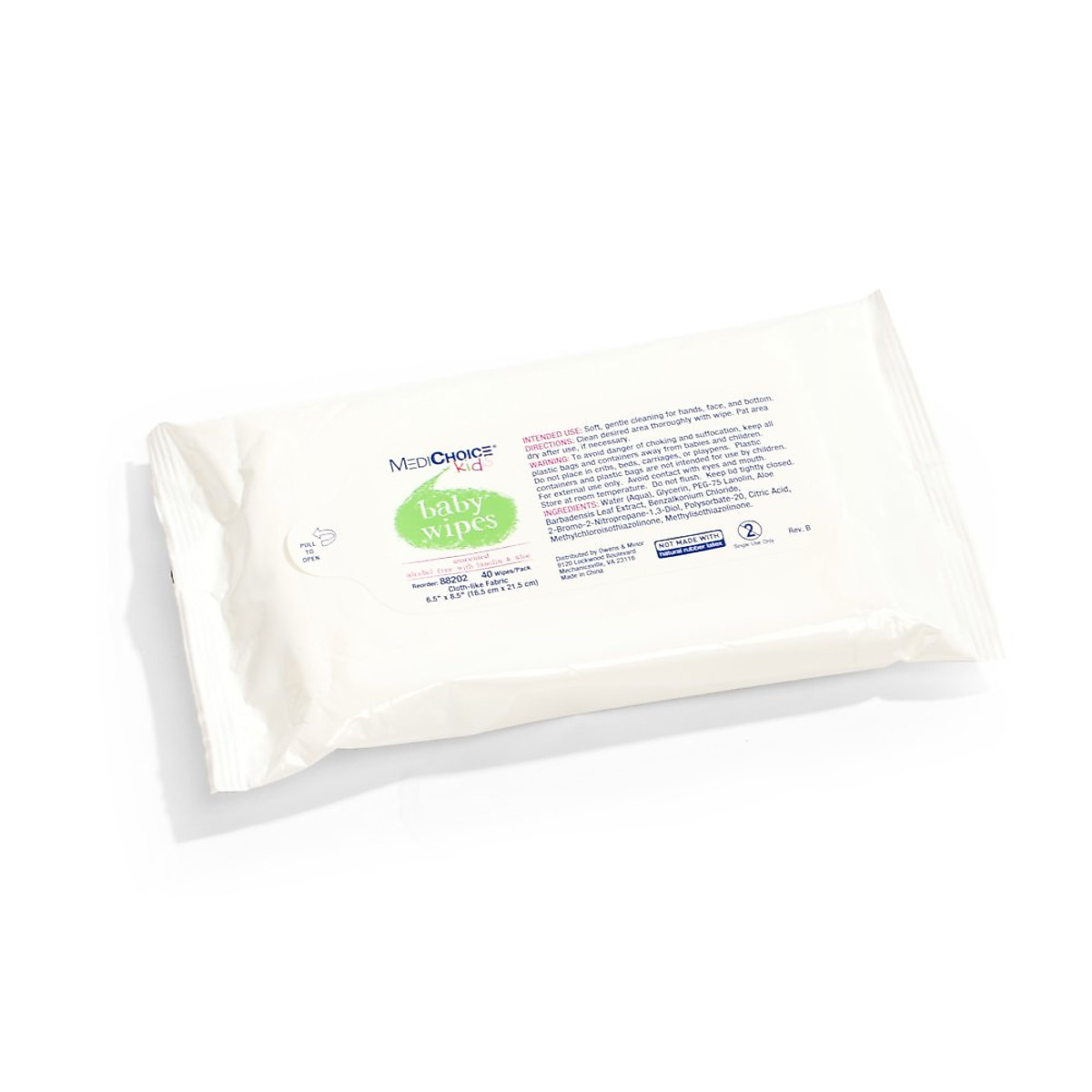 MediChoice Baby Wipes, Softpack, 6.5 In. X 8.5 In., 1314088202 (Case of 960)