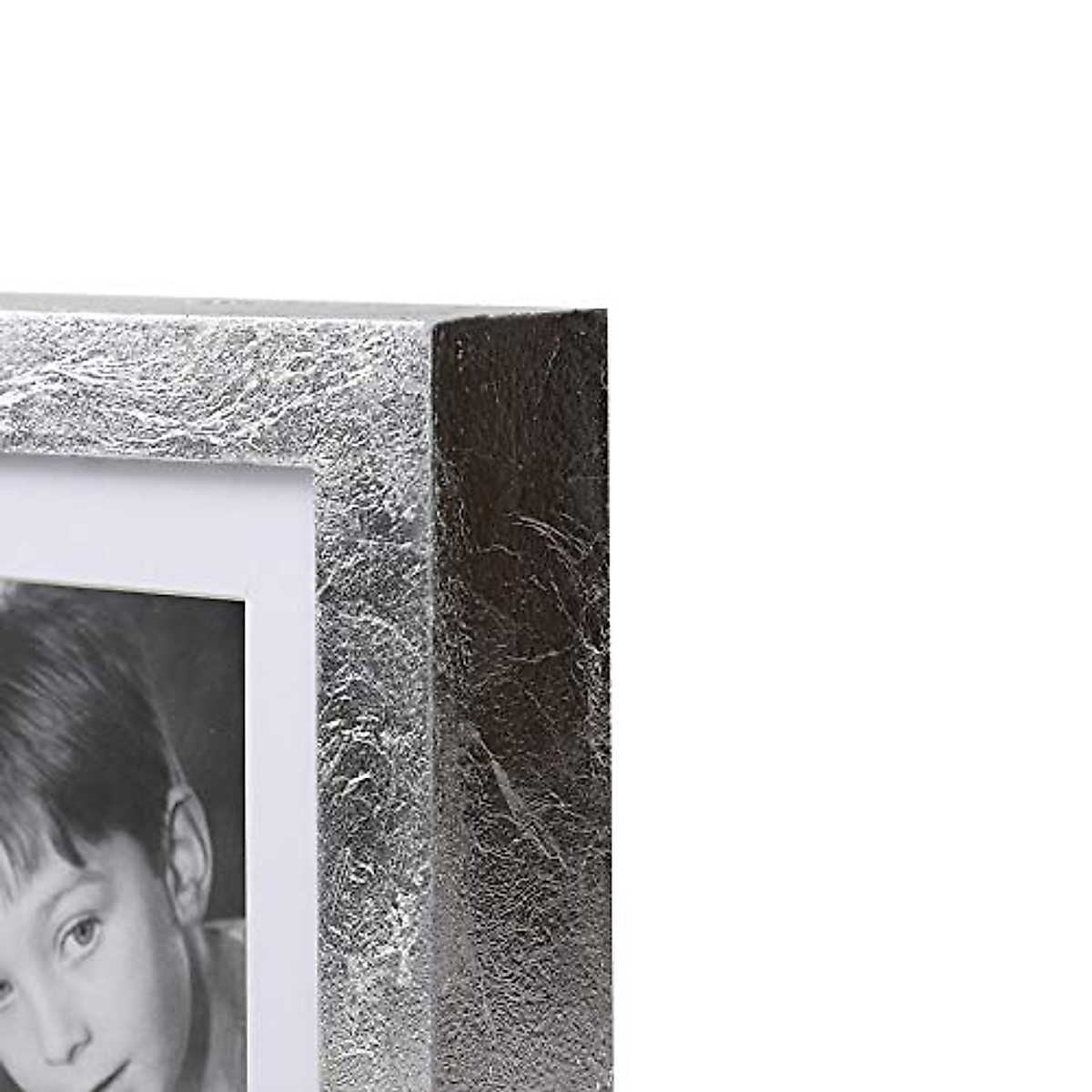 MANG 5x7 Photo Picture Frame with mat for Wall or Tabletop Display,Sliver