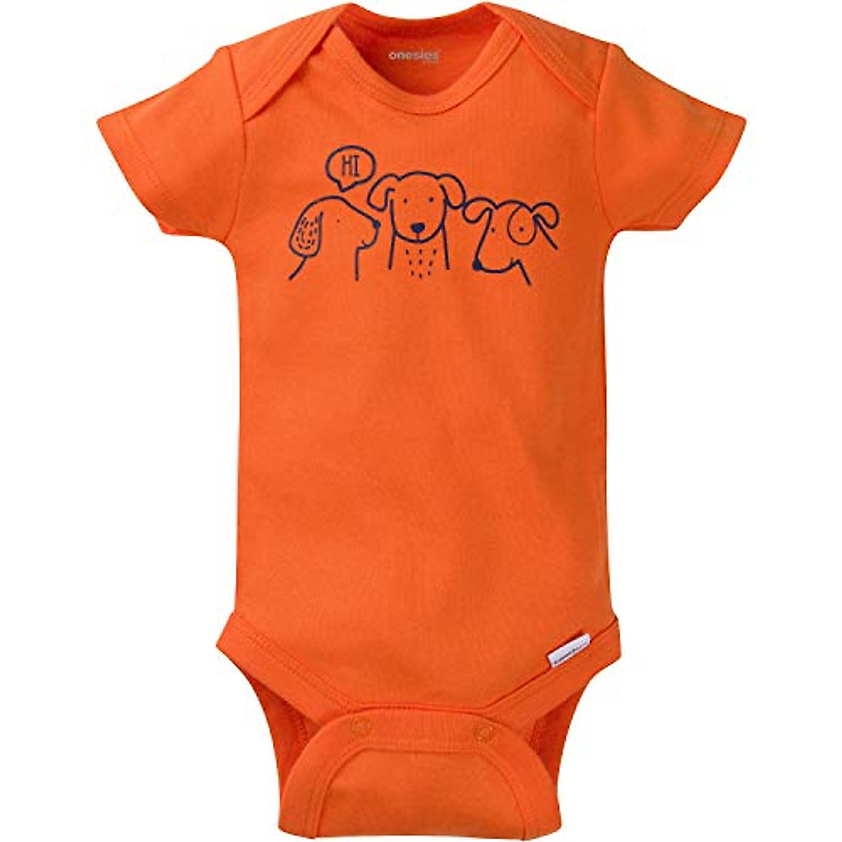Onesies Brand Baby Boy's 8-Pack Short Sleeve Mix & Match Bodysuits, Loud Cute Dog, 12 Months