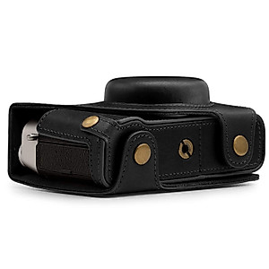 MegaGear MG1892 Ever Ready Genuine Leather Camera Case Compatible with Fujifilm X100V - Black