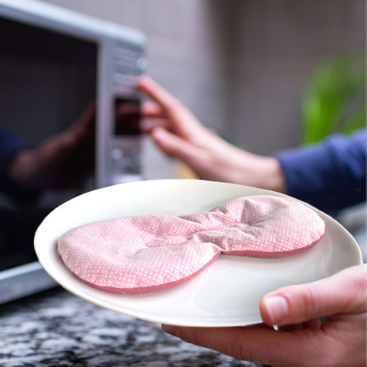 HotHands Steam Therapy Unscented Reusable Eye Pillow, Red, One Size