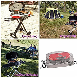 KISLANE Grill Cover/Bag for Coleman Roadtrip 285, Heavy Duty and Waterproof Carrying Bag Compatible with Coleman Roadtrip 285 for Outdoor Camping, BBQ, Gatherin (Grey)