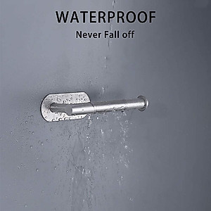 DGWHYC Toilet Paper Holder, 3M Toilet Paper Holder no Drilling for Bathroom and Washroom, SUS304 Stainless Steel Brushed Nickel (Silver), DG-TPA22