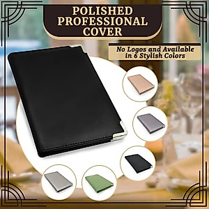 Brinero Professional Server Books for Waitress, Dual Core Deluxe Server Book Organizer for a Sturdy Surface, Metal Corners, Server Book - Waitress Book Organizer - Servers Book for Waitress