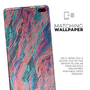 DesignSkinz Liquid Abstract Paint Remix V17 Protective Vinyl Decal Wrap Skin Cover Compatible with The Samsung Galaxy S20 (Screen Trim & Back Glass Skin)