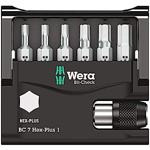 Wera - 5056168001 Tools 4013288033840 WERA Hex-Plus 8040-6 Check Sheet Metal Bit Set, MULTI