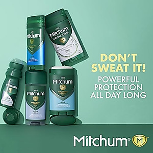 Mitchum Men's Deodorant, Antiperspirant Stick, Triple Odor Defense Invisible Solid, 48 Hr Protection, Dermatologist Tested, Clean Control, 2.7 Oz (Pack of 1)