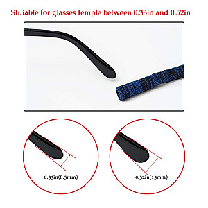 HALF CRESCEN Glasses Strap (Pack of 6) Adjustable Eyeglasses Strap Sunglass Holder Strap Men Women