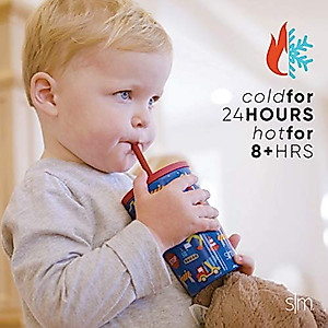 Simple Modern Paw Patrol Toddler Cup with Lid and Silicone Straw | Kids Water Bottle Tumbler Insulated Stainless Steel Thermos | Classic Collection | 12oz, Paw Patrol Adventures