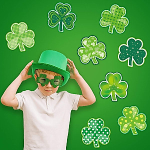 Shamrock Cutouts Clover for St. Patrick's Day Decoration 40 Pcs