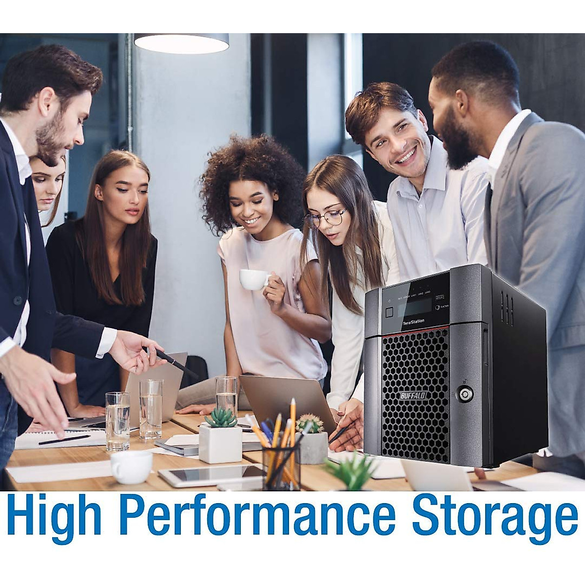 BUFFALO TeraStation 5420DN Desktop NAS 16TB (4x4TB) with HDD NAS Hard Drives Included 10GbE / 4 Bay/RAID/iSCSI/NAS/Storage Server/NAS Server/NAS Storage/Network Storage/File Server