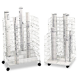 Safco Products 3088 Wire Roll File, 24 Compartment, White