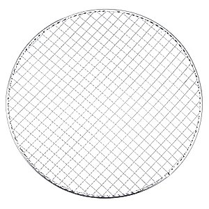 HARFINGTON 5pcs Round BBQ Grill Net 13" Dia Galvanized Iron Barbecue Mesh Mat for Baking Smoking Charcoal Grilling Roasting