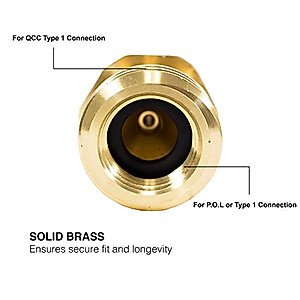 GasOne Steak Saver Adapter 1 LB Propane Gas Grill Adapter Converter Universal 1 Pound / 16.4oz Disposable Small Bottle for BBQ Grill Propane Tree - 1''-20 Male Throwaway Cylinder Thread