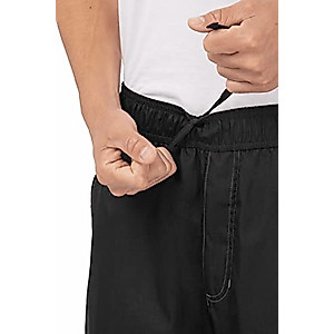 Chef Works Men's Cool Vent Baggy Chef Pants, Black, Medium