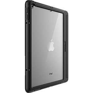 OtterBox Symmetry Series Folio Case for iPad (5th and 6th Generation) - Non-Retail Packaging - Starry Night (Clear/Black/Dark Grey Microsuede)