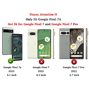 MDCN for Google Pixel 7a Case: Dual Layer Protective Heavy Duty Cell Phone Cover Shockproof Rugged with Screen Protector - Military Protection Bumper Tough - Google Pixel 7a 2023, Black