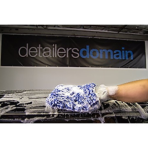Detailer's Domain Premium Microfiber Wash Mitt - 7x11 INCHES & Maximum Absorbancy