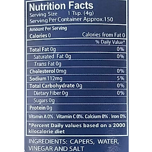 Supremo Italiano Capers, Capotes, 32 Oz (22 Oz Drained) 1 Jar